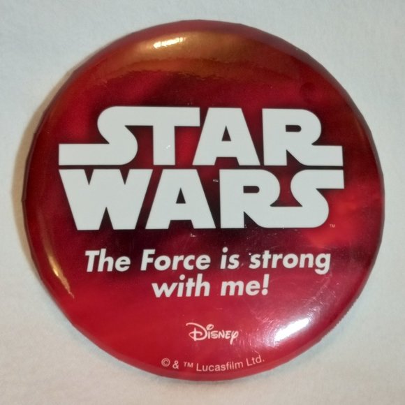 Disney | Art | Star Wars The Force Is Strong With Me Button | Poshmark